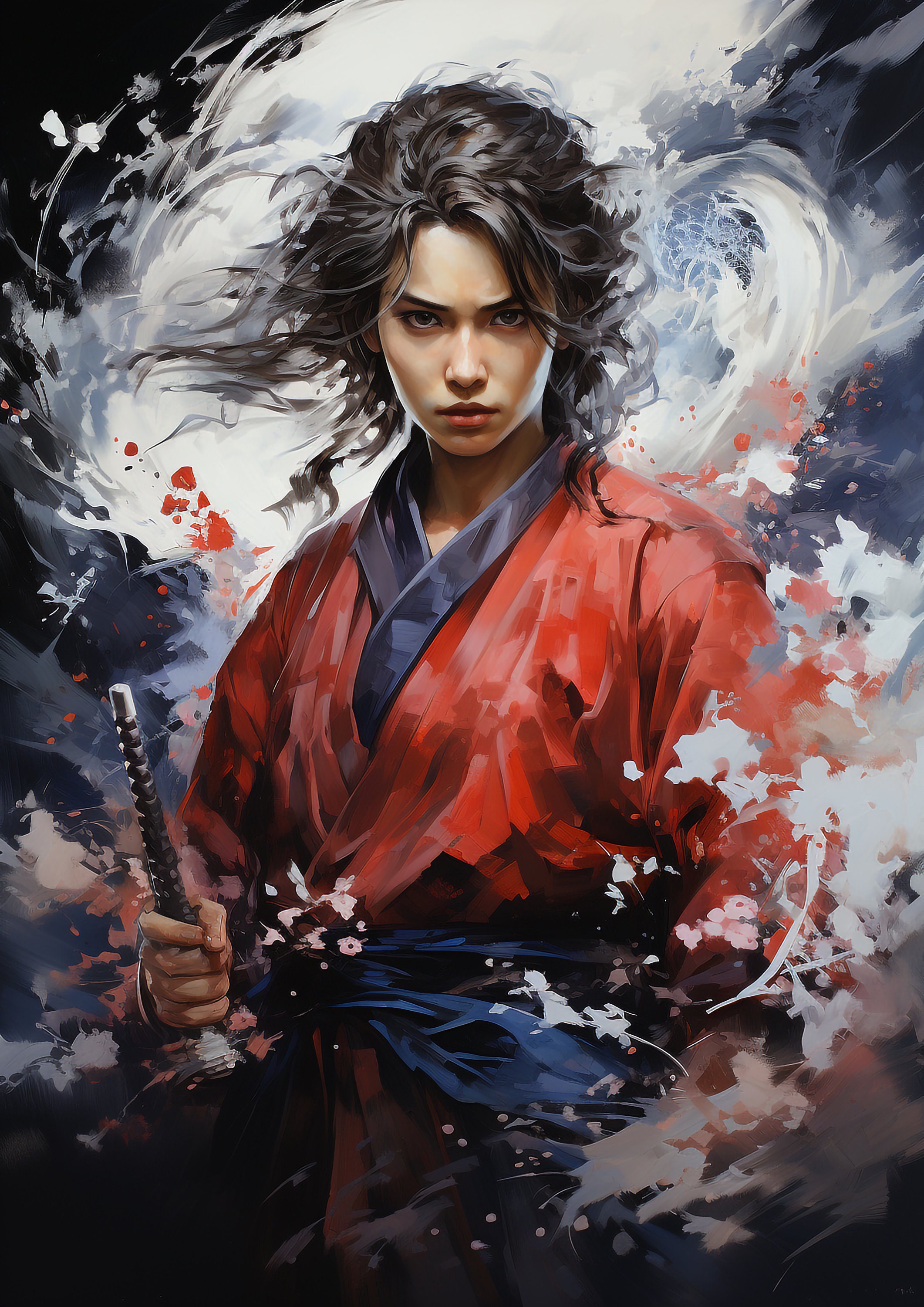 Samurai Art Digital Print Pack: 12 High-quality 300 DPI Images for ...