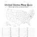 United States Map Quiz Worksheet, 2 Pages - Etsy