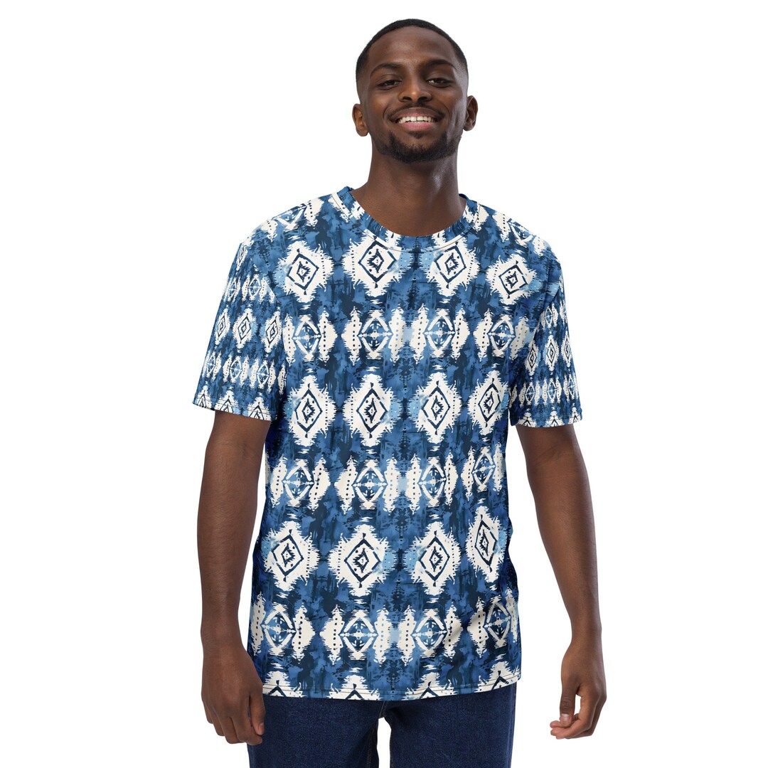African (AOP) Graphic Fulani Style T-shirt for Men Gift Idea for Dad ...
