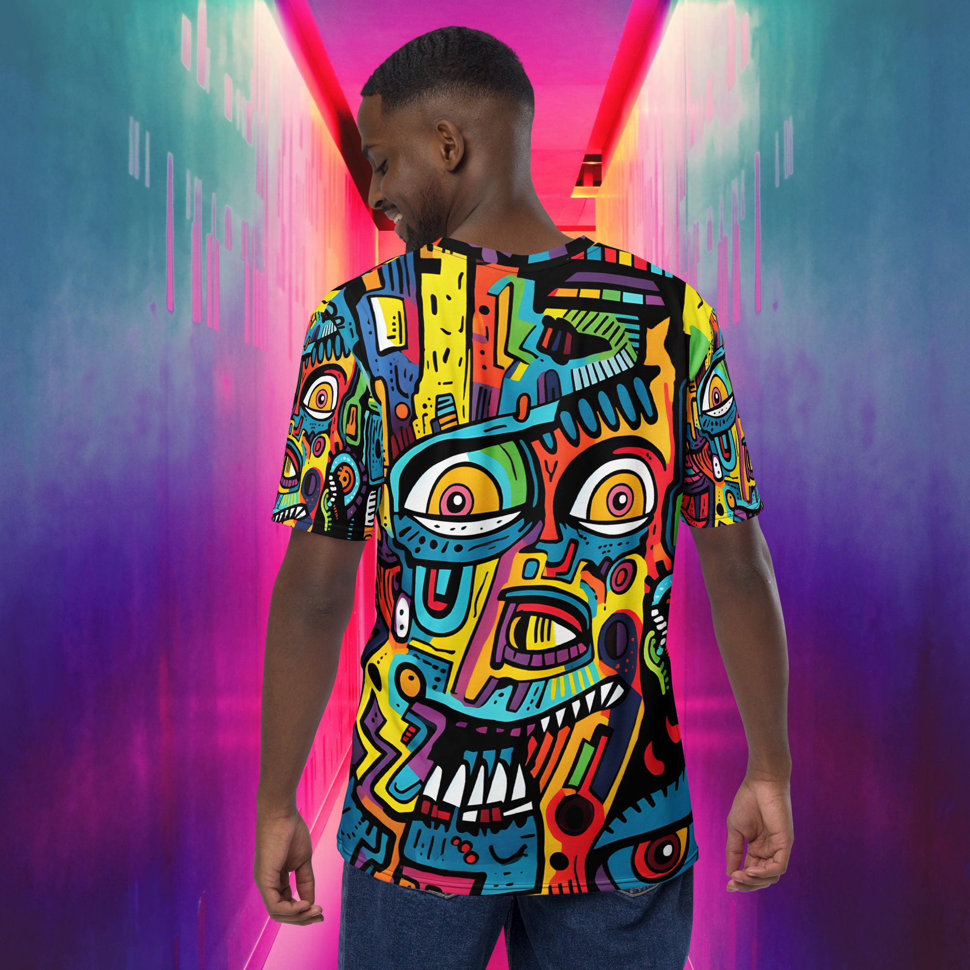 Trippy (AOP) Psychedelic Shirt for Men Cool Tee for Student Vibrant ...