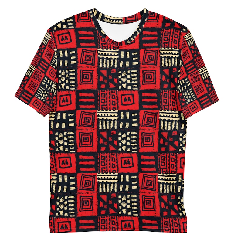 Graphic Afrocentric (AOP) Men T-shirt Gift for Dad African Vibe T Shirt ...
