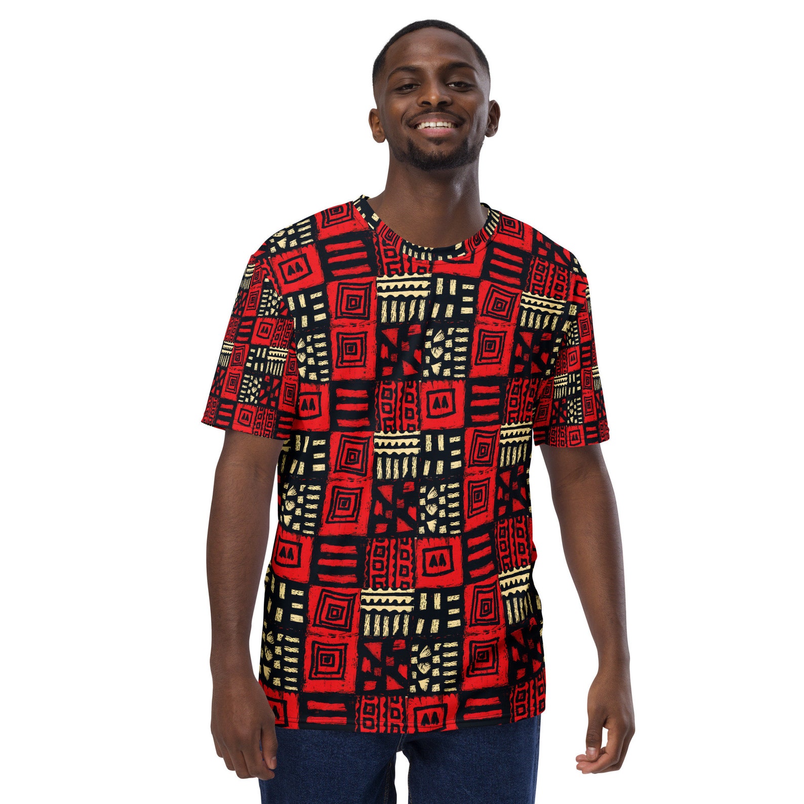 Graphic Afrocentric (AOP) Men T-shirt Gift for Dad African Vibe T Shirt ...