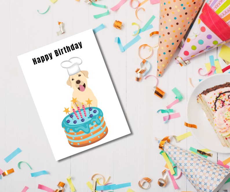 Printable Dog Birthday Card - Etsy