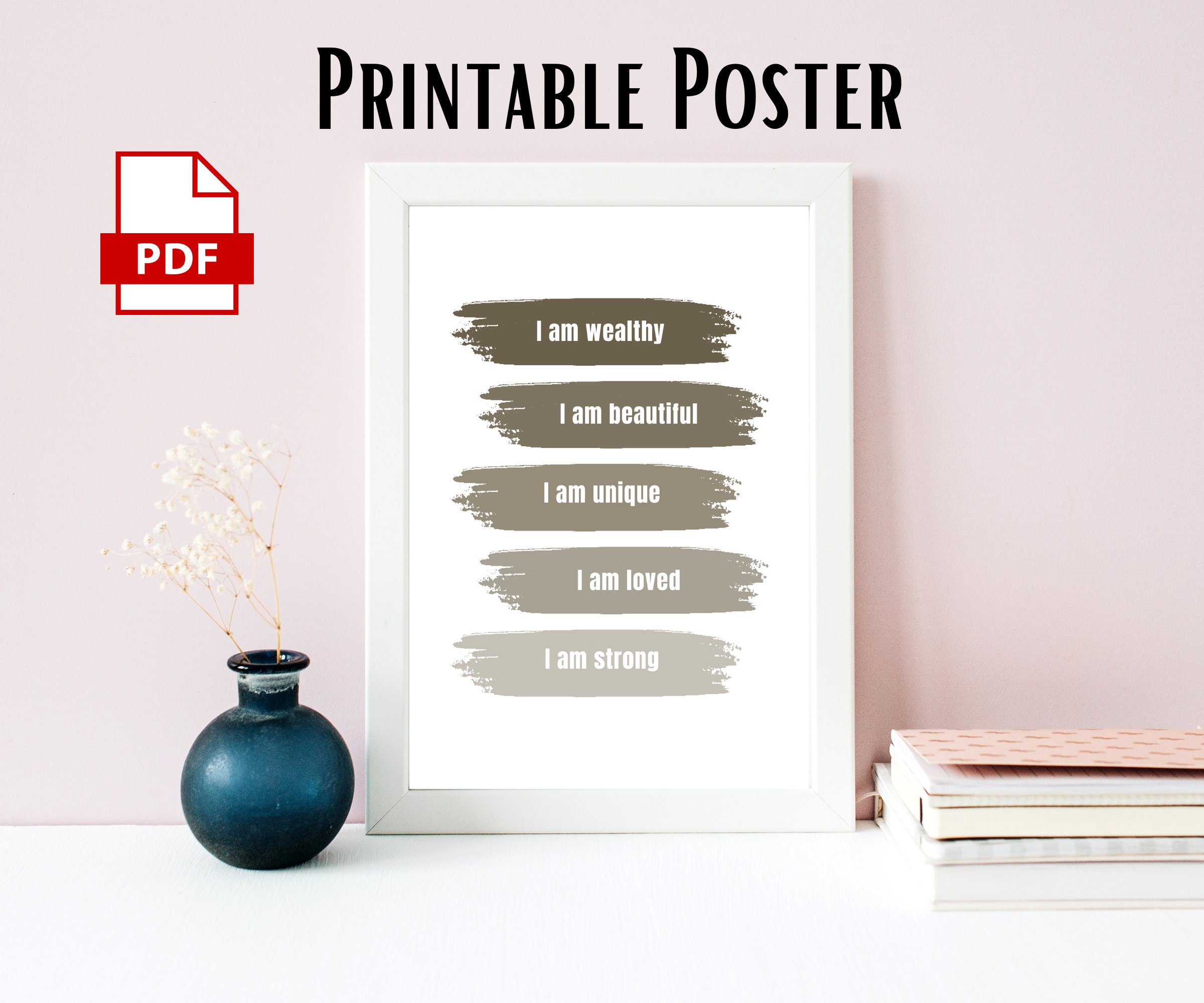 Printable Affirmation Poster - Etsy