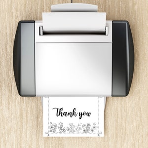 Printable Thankyou Card, Thank You Card - Etsy
