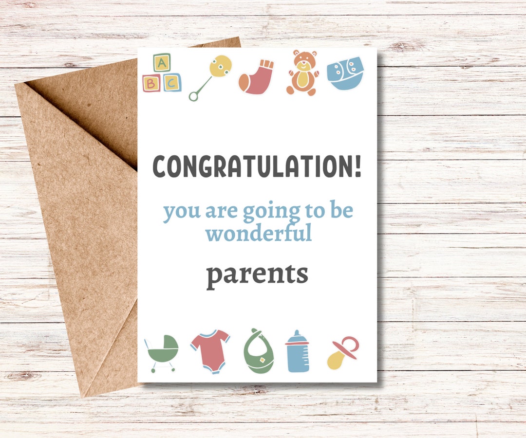 Printable Congratulation Card for Parents - Etsy