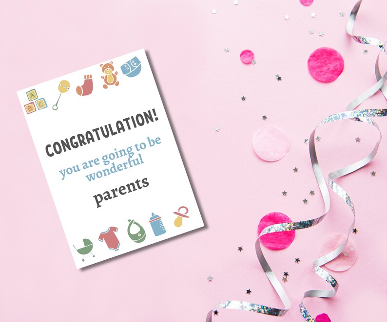 Printable Congratulation Card for Parents - Etsy