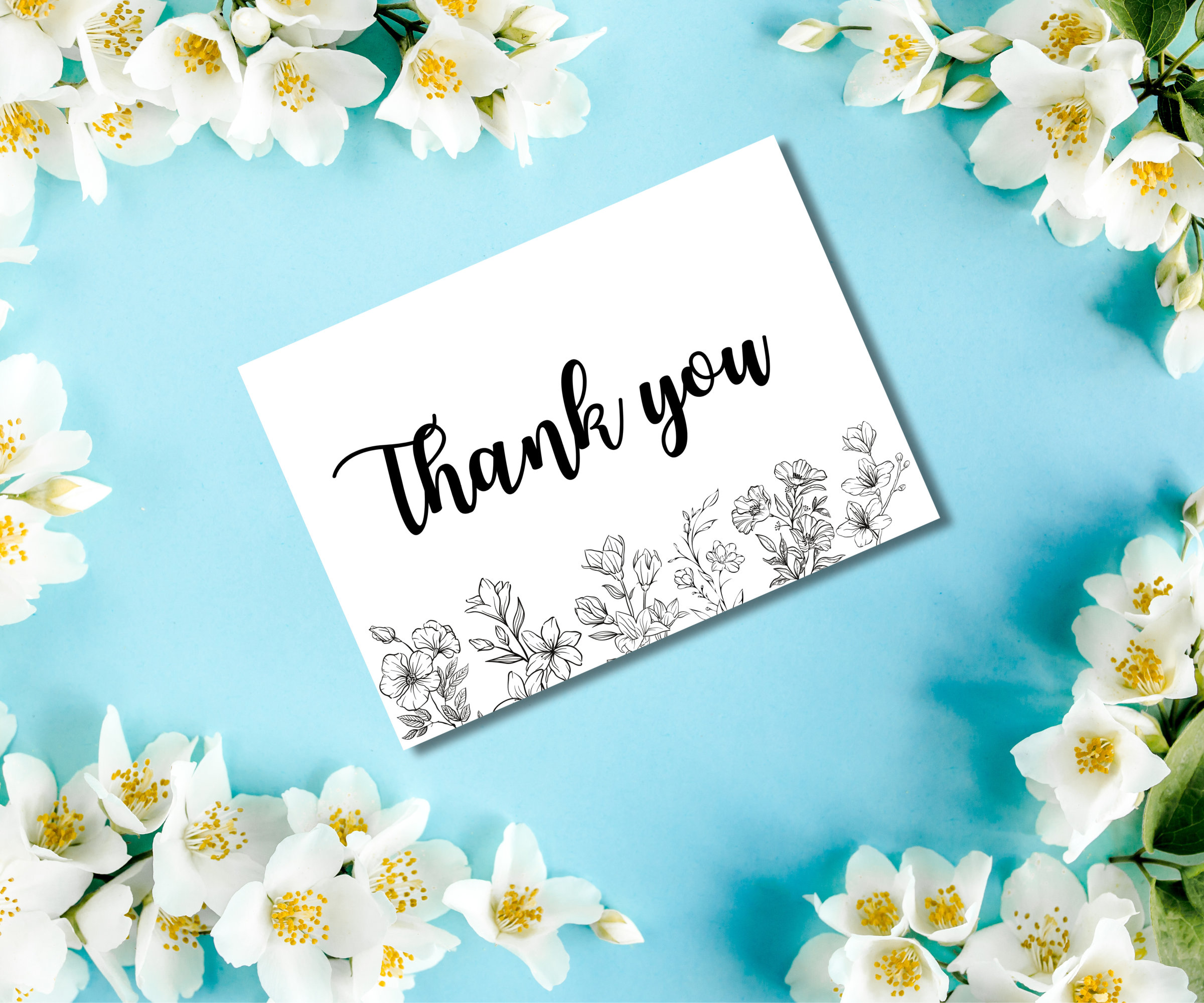 Printable Thankyou Card, Thank You Card - Etsy