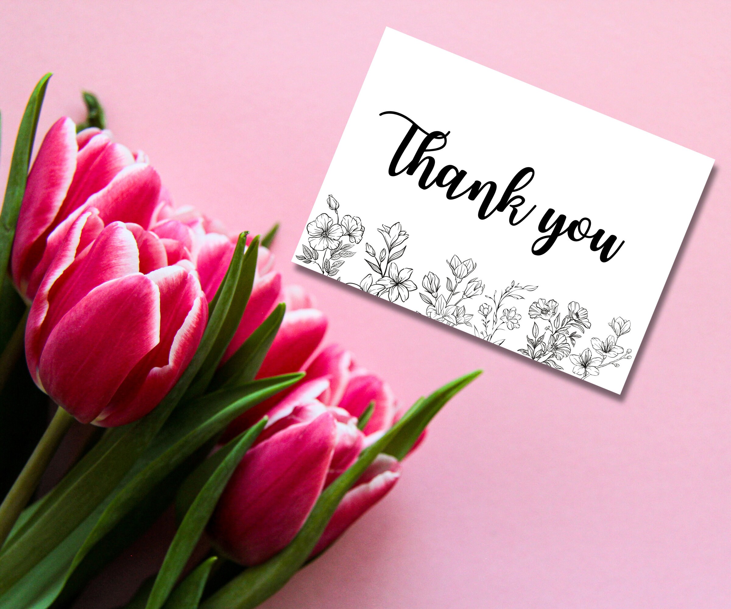 Printable Thankyou Card, Thank You Card - Etsy