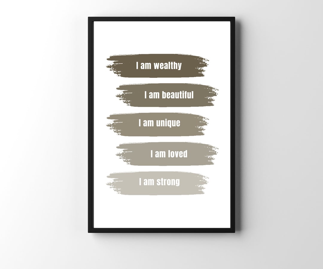 Printable Affirmation Poster - Etsy