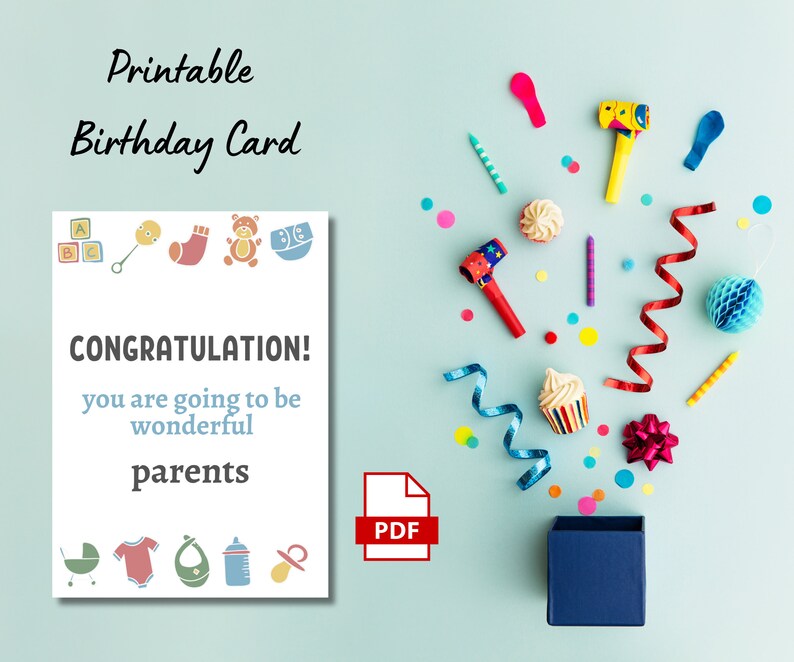 Printable Congratulation Card for Parents - Etsy
