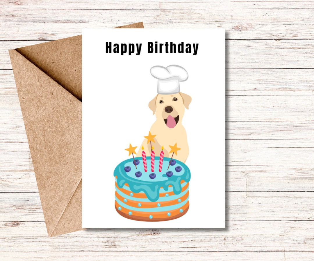 Printable Dog Birthday Card - Etsy