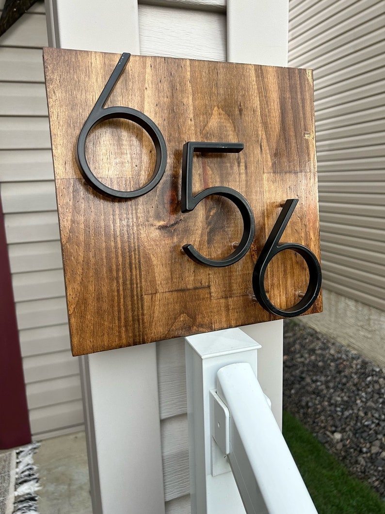 Rustic House Number Sign- House Number Plaque- Rustic Number Sign - Etsy