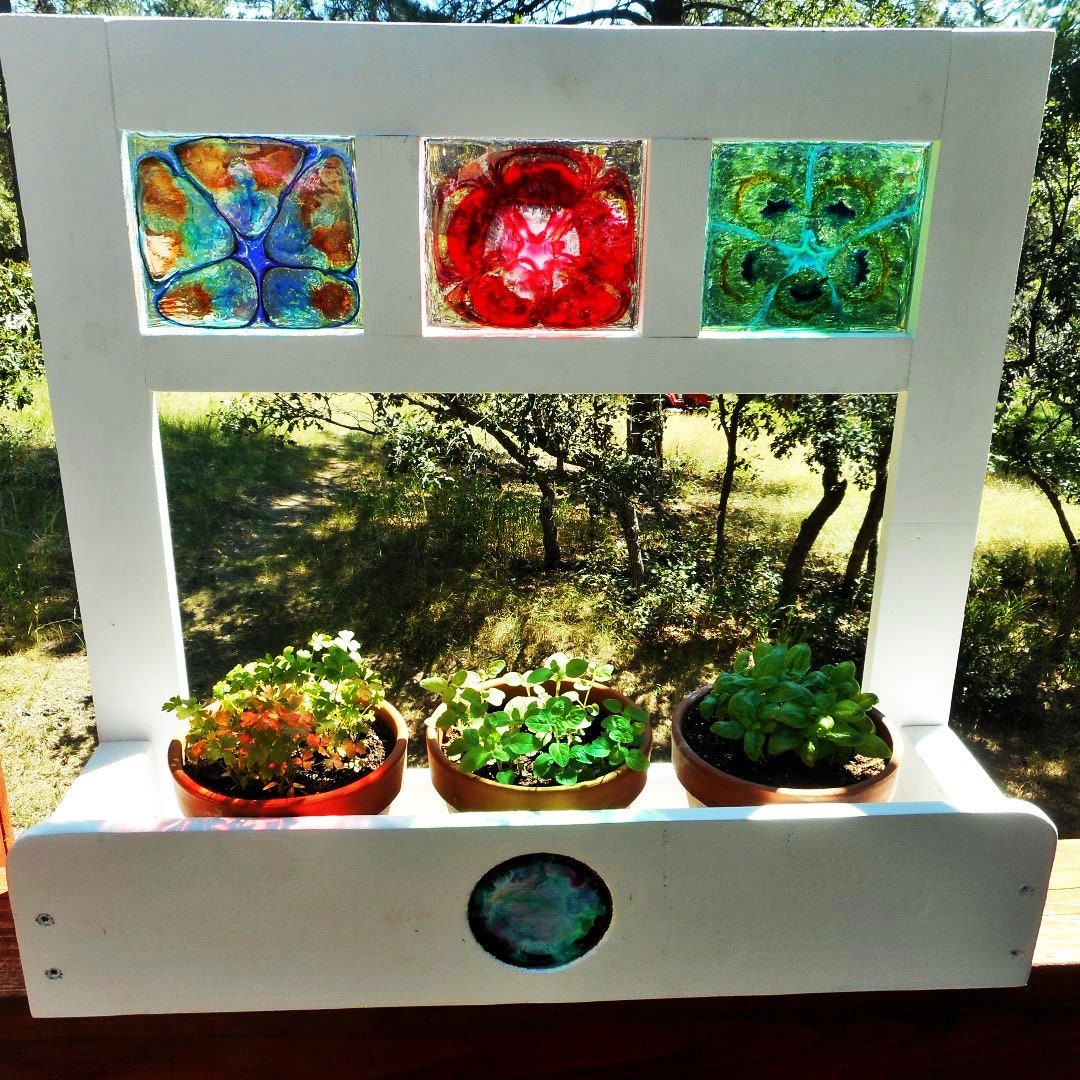 DIY Window Frame Planter Boxes With a Suncatchers - Etsy