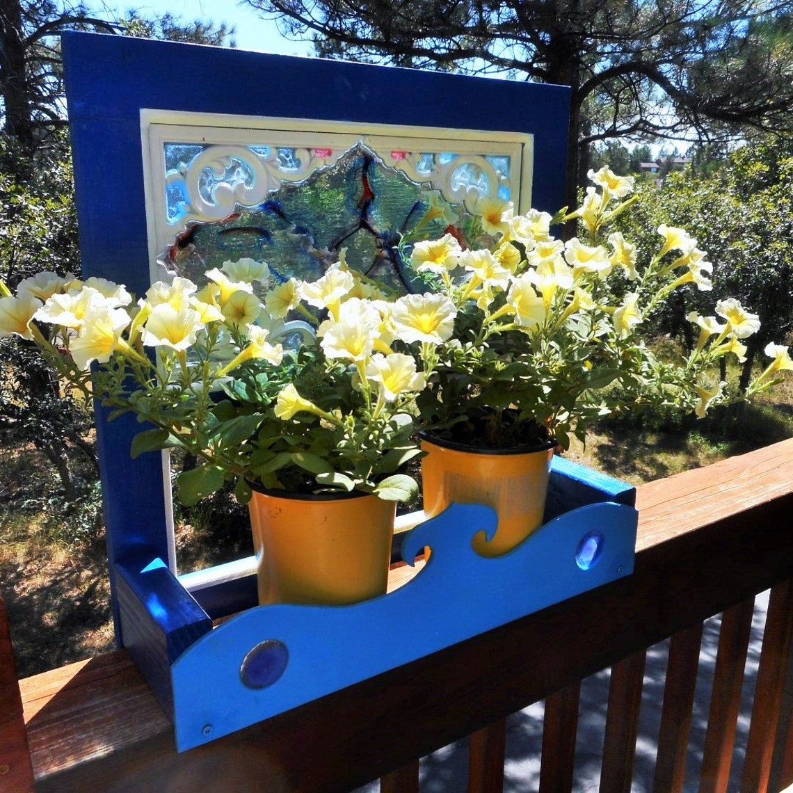 Easy DIY Window Frame Planter Boxes With Suncatchers - Etsy