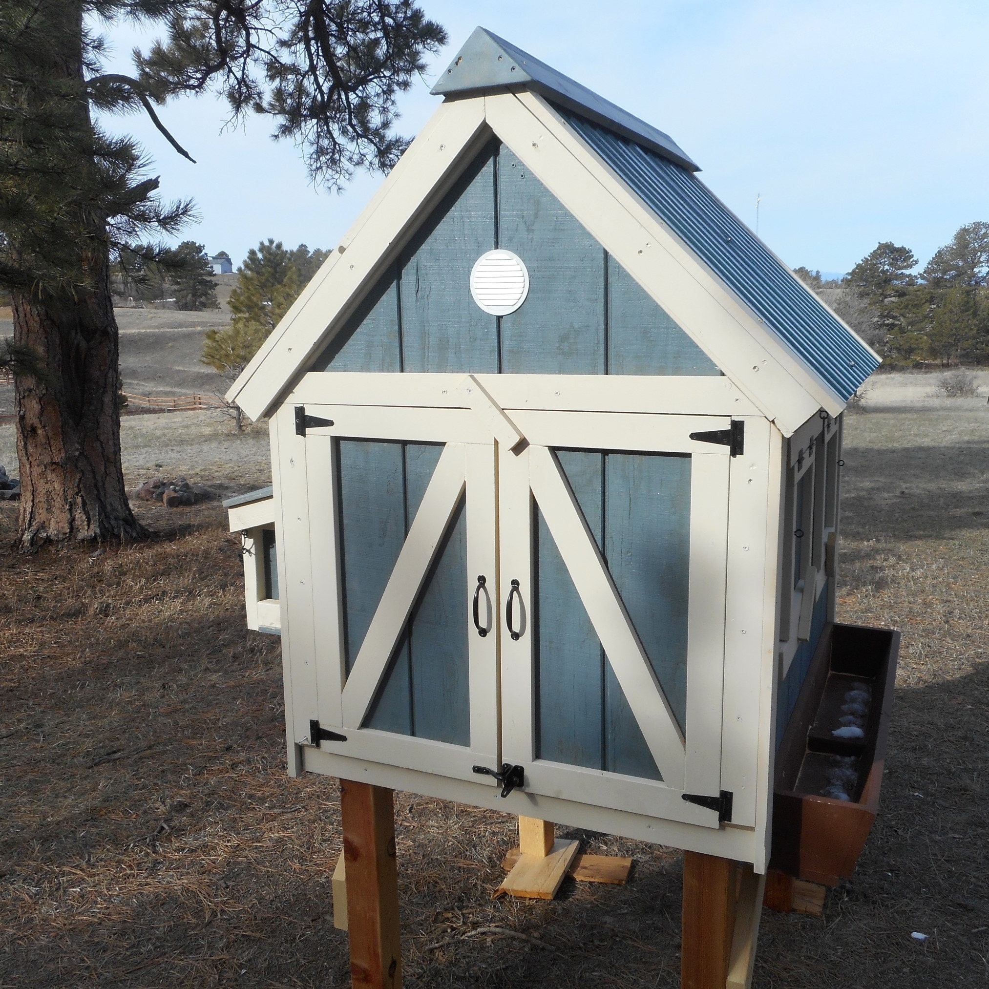 Chicken Coop Plans, Photos and Instructions for a Flock of 4-8 Birds ...