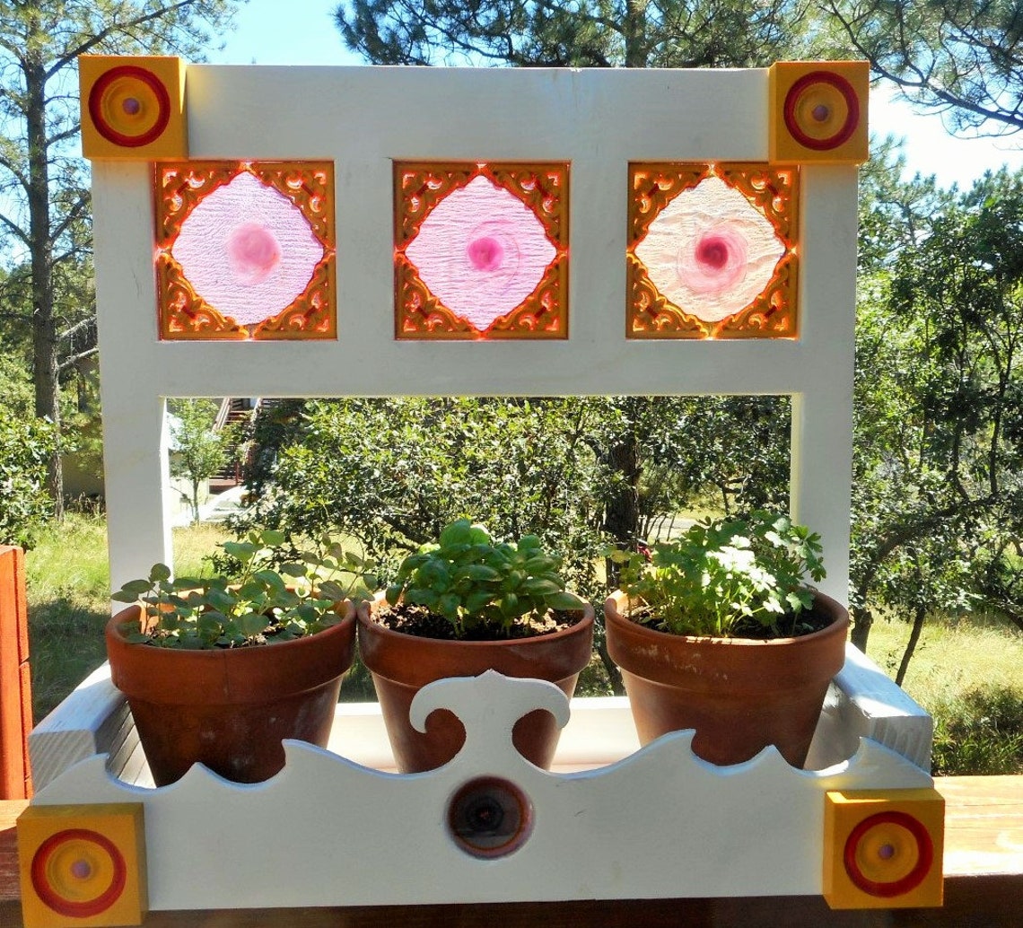 Easy DIY Window Frame Planter Boxes With Suncatchers - Etsy