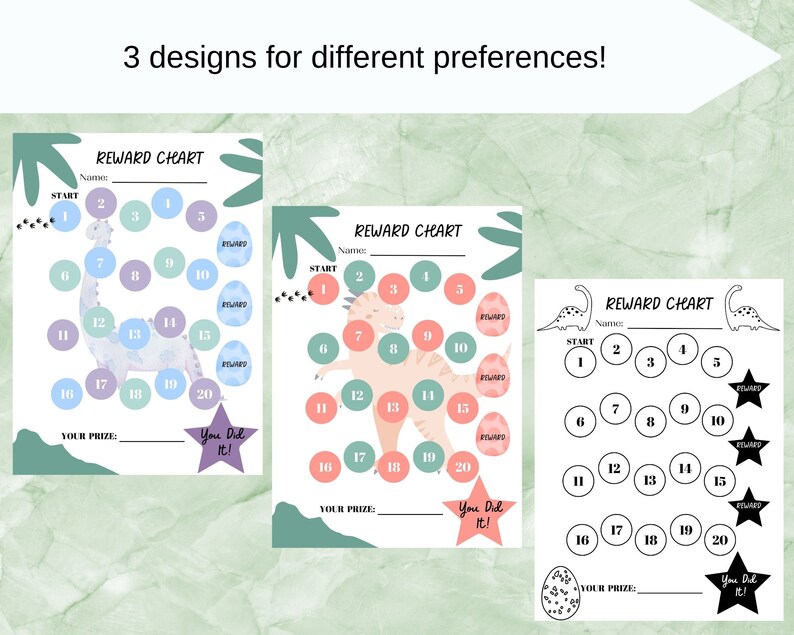 Dinosaur Reward Chart | Printable Dinosaur Behavior Chart | Daily Chore ...