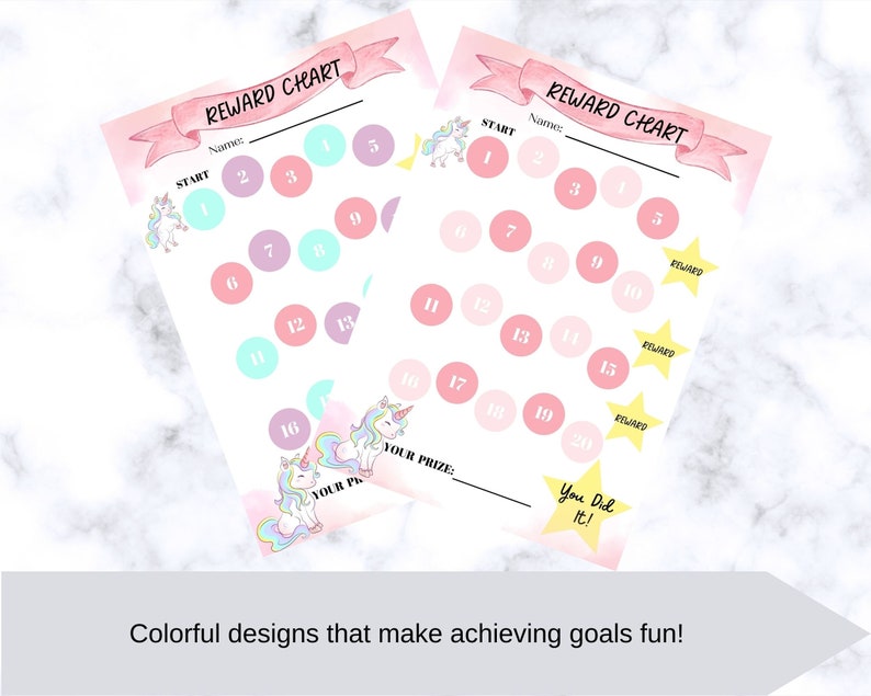 Unicorn Reward Chart | Printable Unicorn Behavior Chart | Daily Chore ...