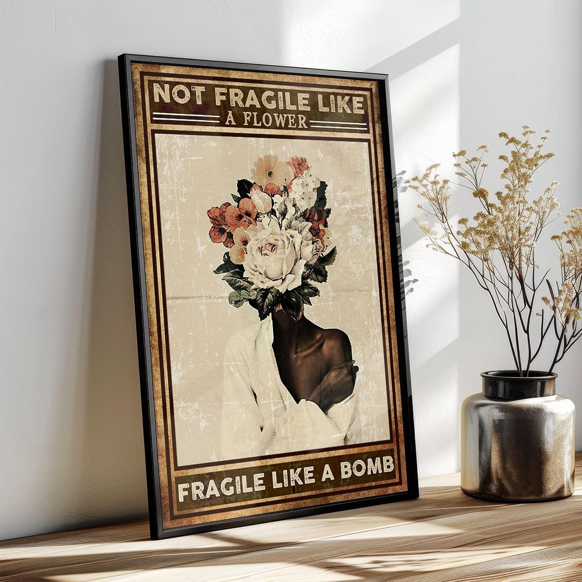 Fragile Like a Bomb, Feminist Poster, Empowerment Poster, Black Leaders ...