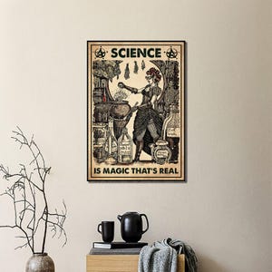 Science is Magic That's Real Witchy Poster, Science Art Print, Science ...