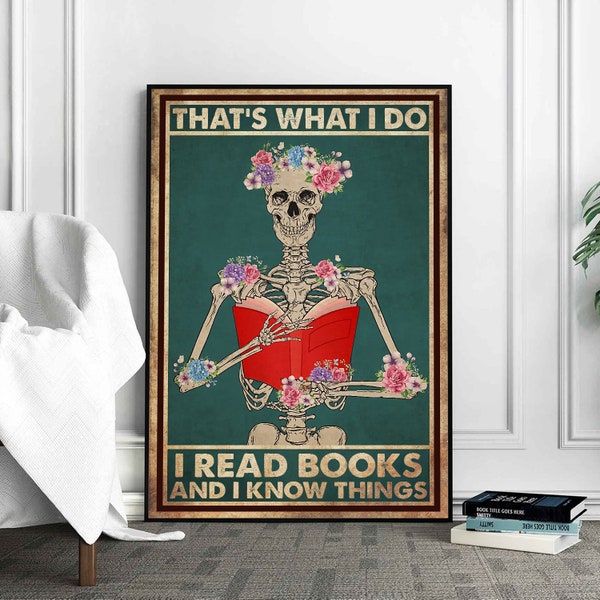 I Read Books and Know Things Poster - Etsy