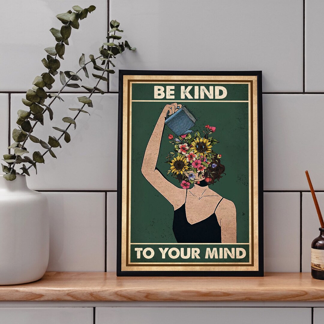 Be Kind to Your Mind Poster, Book Posters, Bookish Gifts, Classroom ...