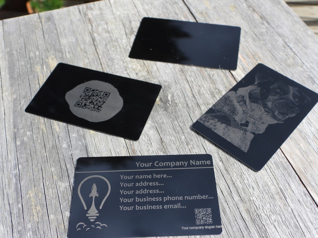 Customized Steel-engraved Business Cards/signage/plaques - Etsy