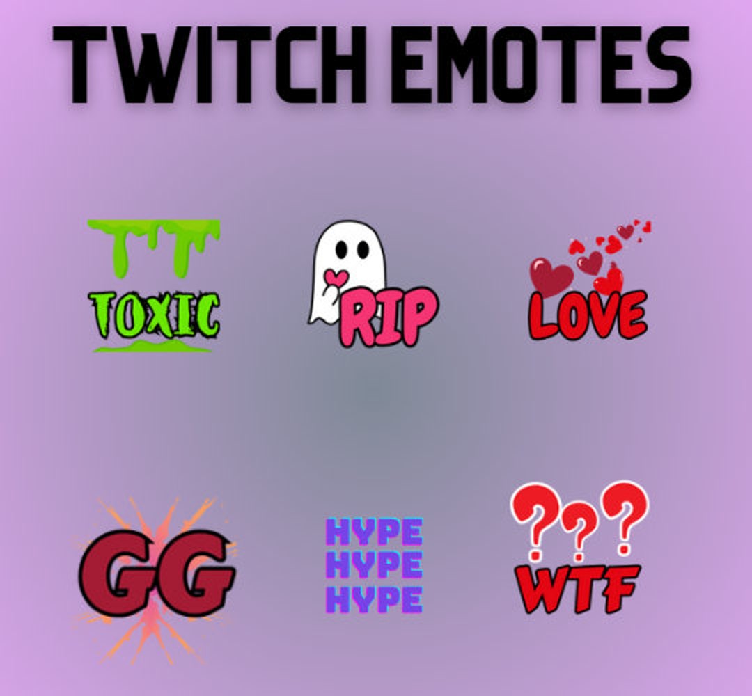 Expressive Twitch Emotes Pack: Gaming Reactions & Fun Icons - Etsy