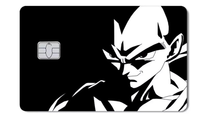 Vegeta Dragon Ball Z Credit Debit Card Skin Decal Sticker Vinly - Etsy