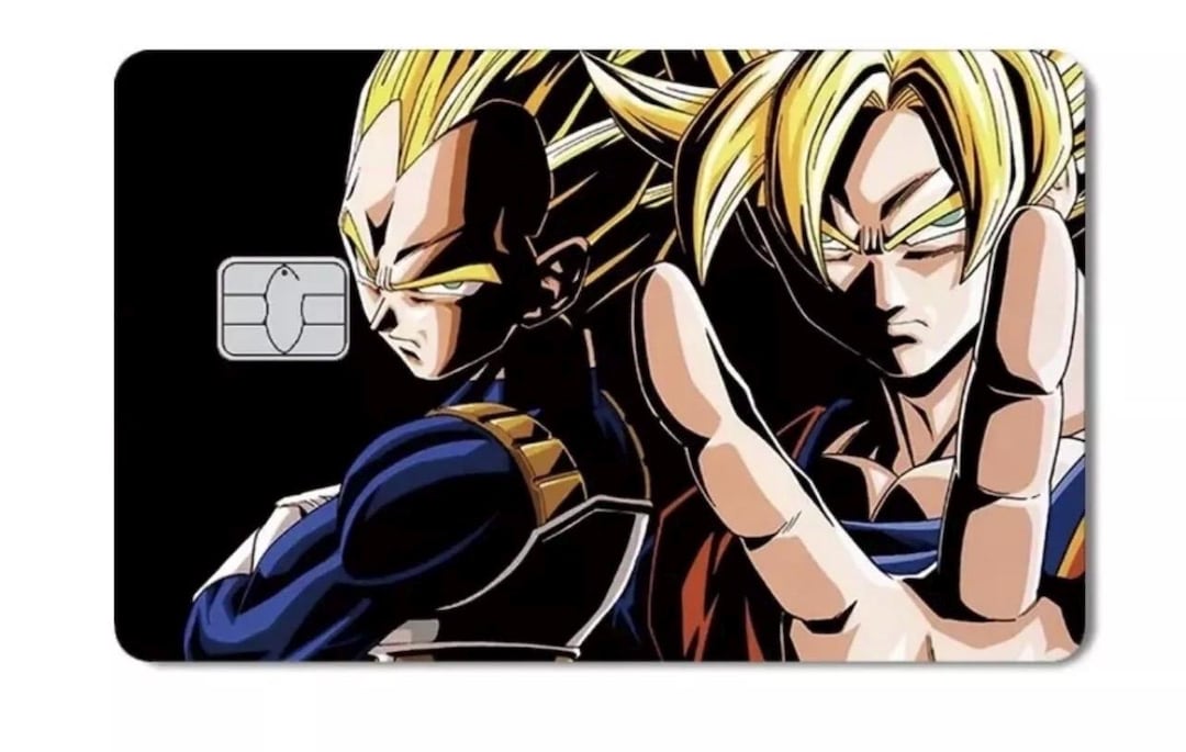 Vegeta Goku Super Saiyan Dragon Ball Z Credit Debit Card Skin Decal ...