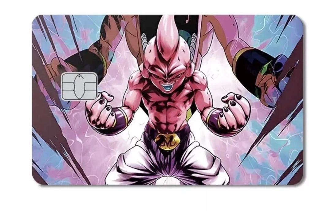 Majin Buu Dragon Ball Z Credit Debit Card Skin Decal Sticker Vinly - Etsy