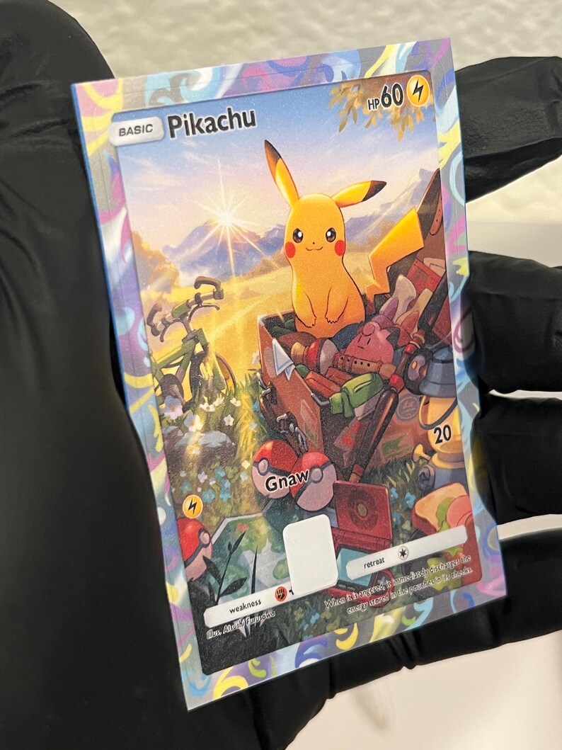 Pikachu Credit Debit Card Skin Decal Sticker Vinly Small Chip - Etsy