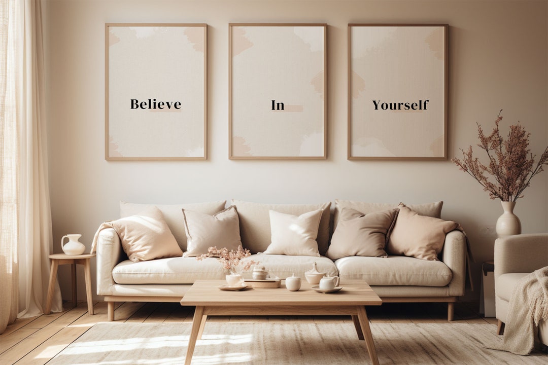 Set of 3 Vintage Motivational Word Art Prints That Will Make Your ...