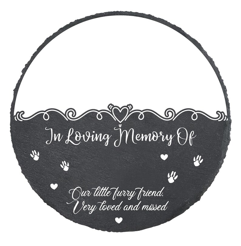 Personalized Hamster Memorial Stone - Custom Slate Pet Memorial Plaque ...
