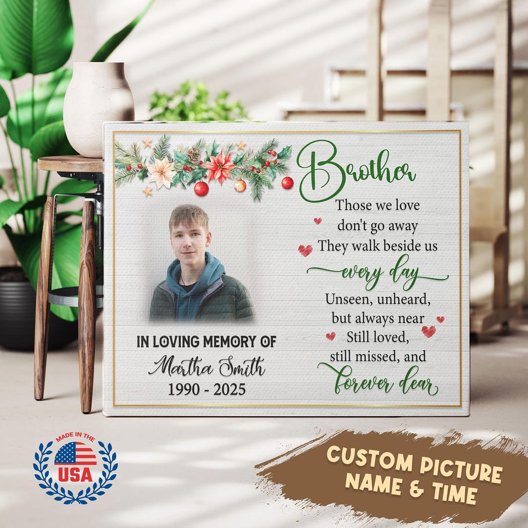 Personalized Brother Memorial Gift: in Loving Memory, Custom ...