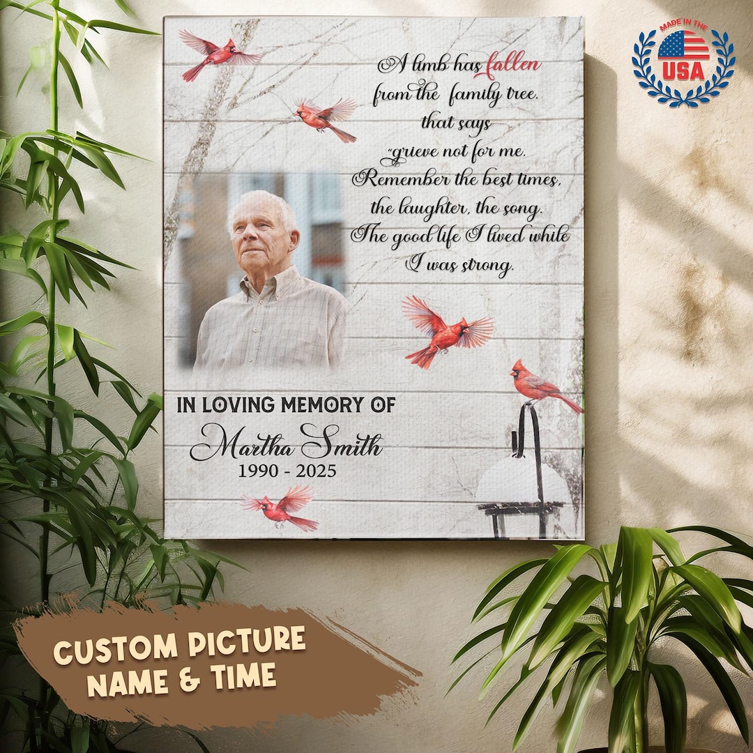 Personalized Memorial Gifts: in Loving Memory of Loved Ones Wall Art ...