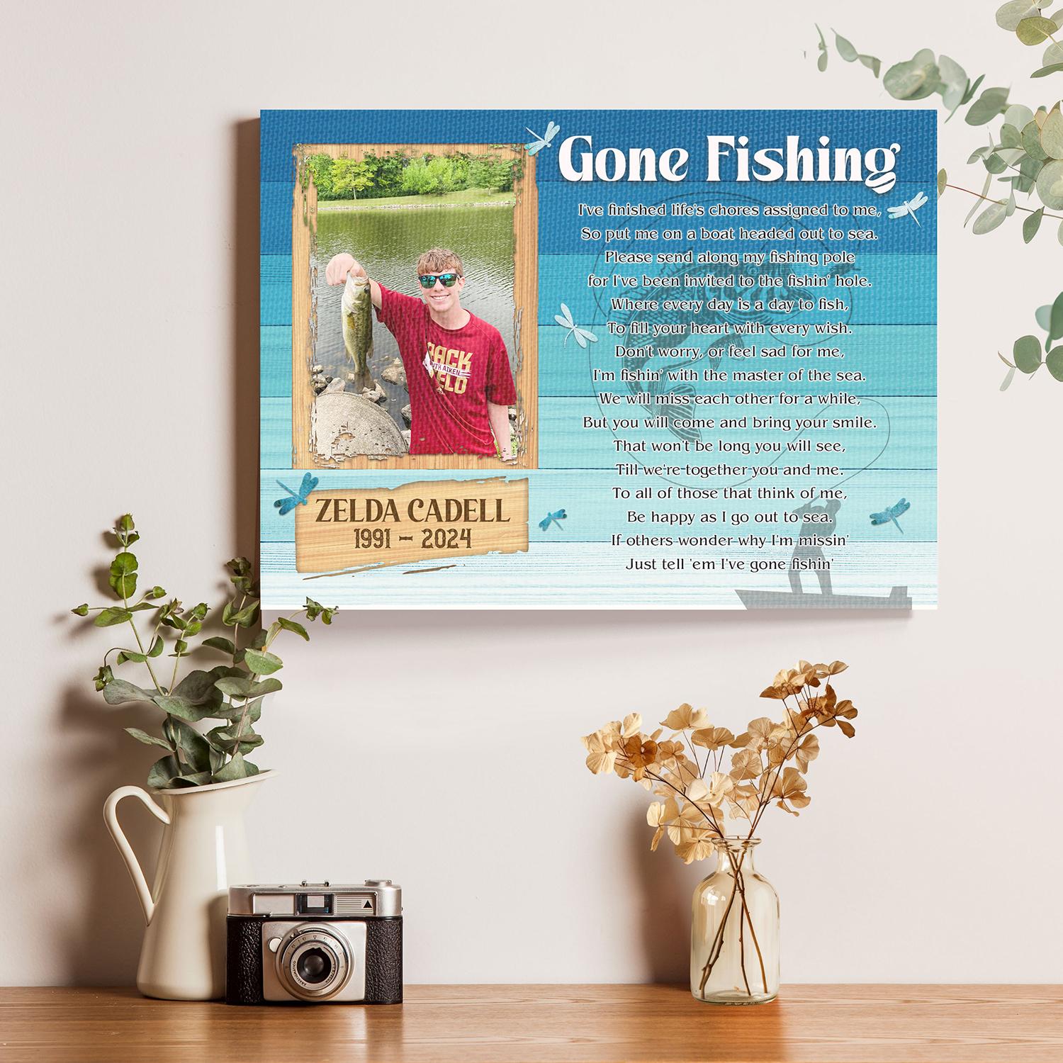 Personalized Memorial Gift for Fisherman: in Loving Memory Keepsake ...