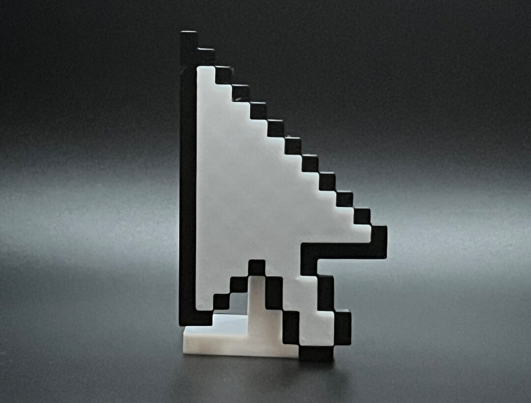 Arrow PC Mouse Cursor 8-bit Pixelated: 3D Magnet With Custom - Etsy Canada
