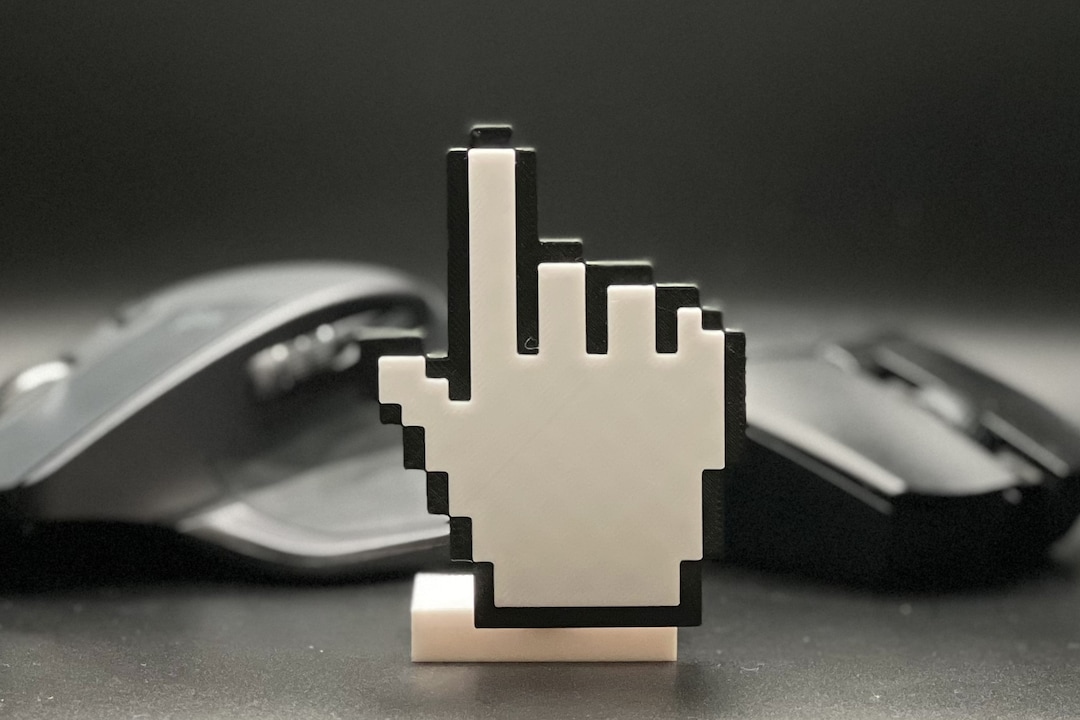 Hand PC Cursor 8-bit Style: 3D Magnet With Custom Color and - Etsy