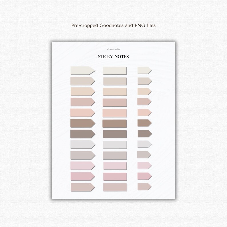 DIGITAL Sticky Notes Transparent Stickers, Pre-cropped, PNG, Goodnotes ...