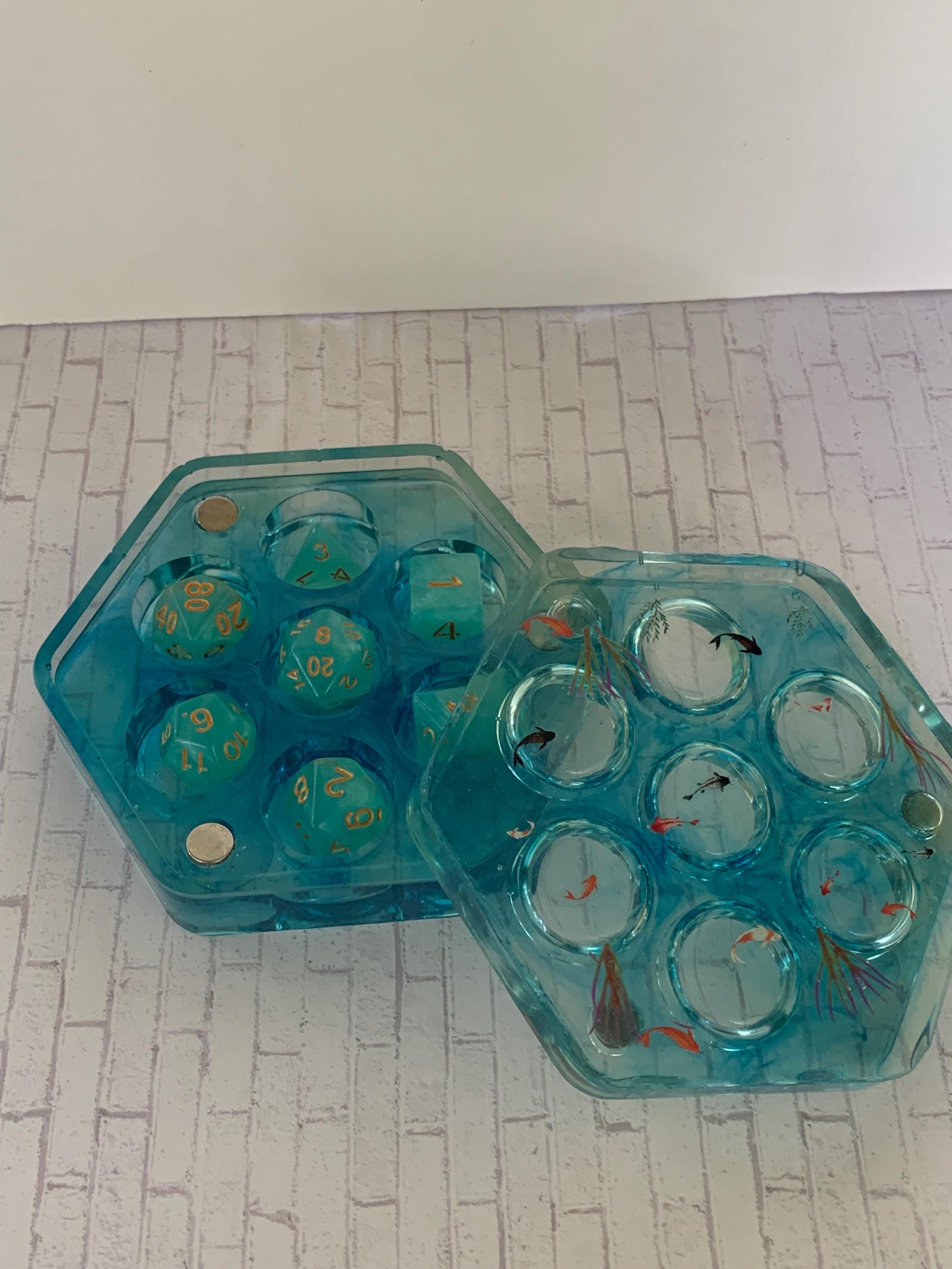Resin Dice Box Unique Style Dicebox Customize Available 5 X5 In. 1 in ...