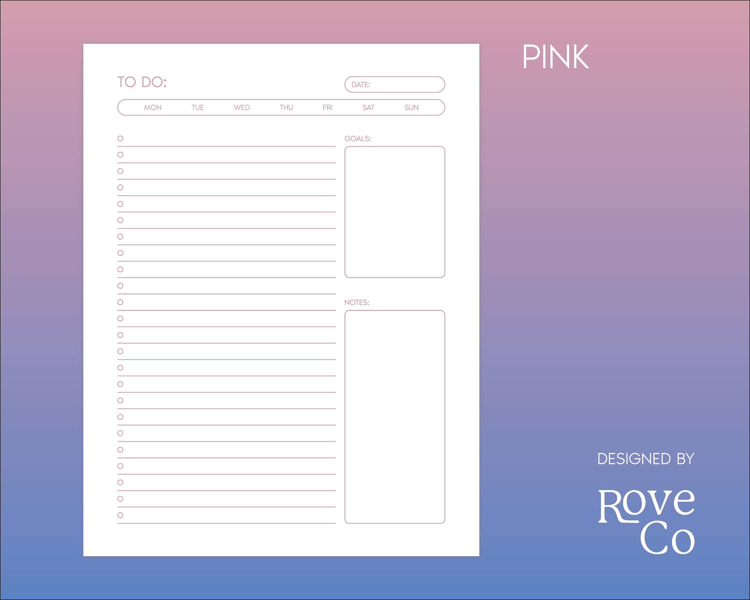 Minimalist to Do List Printable - Etsy