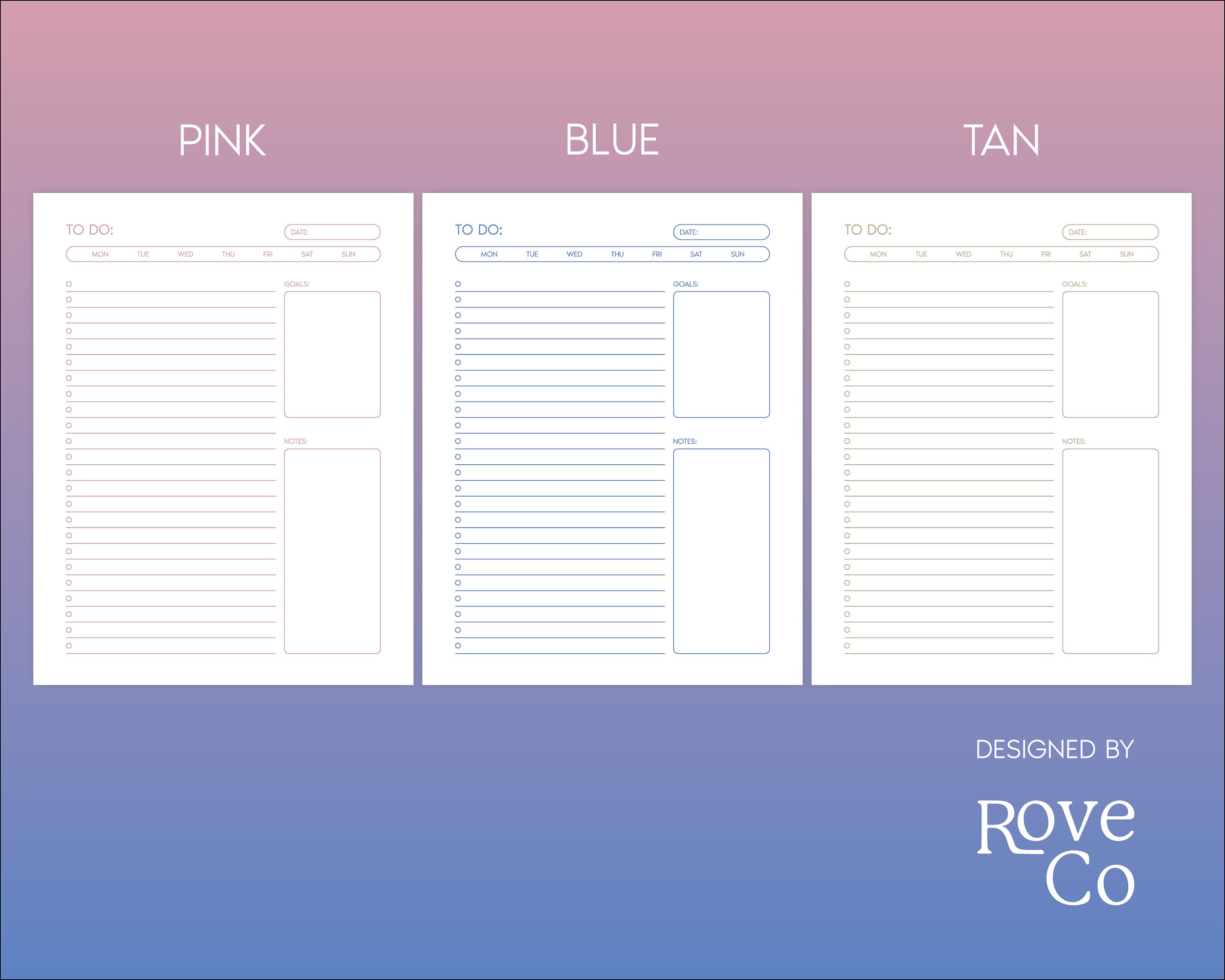 Minimalist to Do List Printable - Etsy