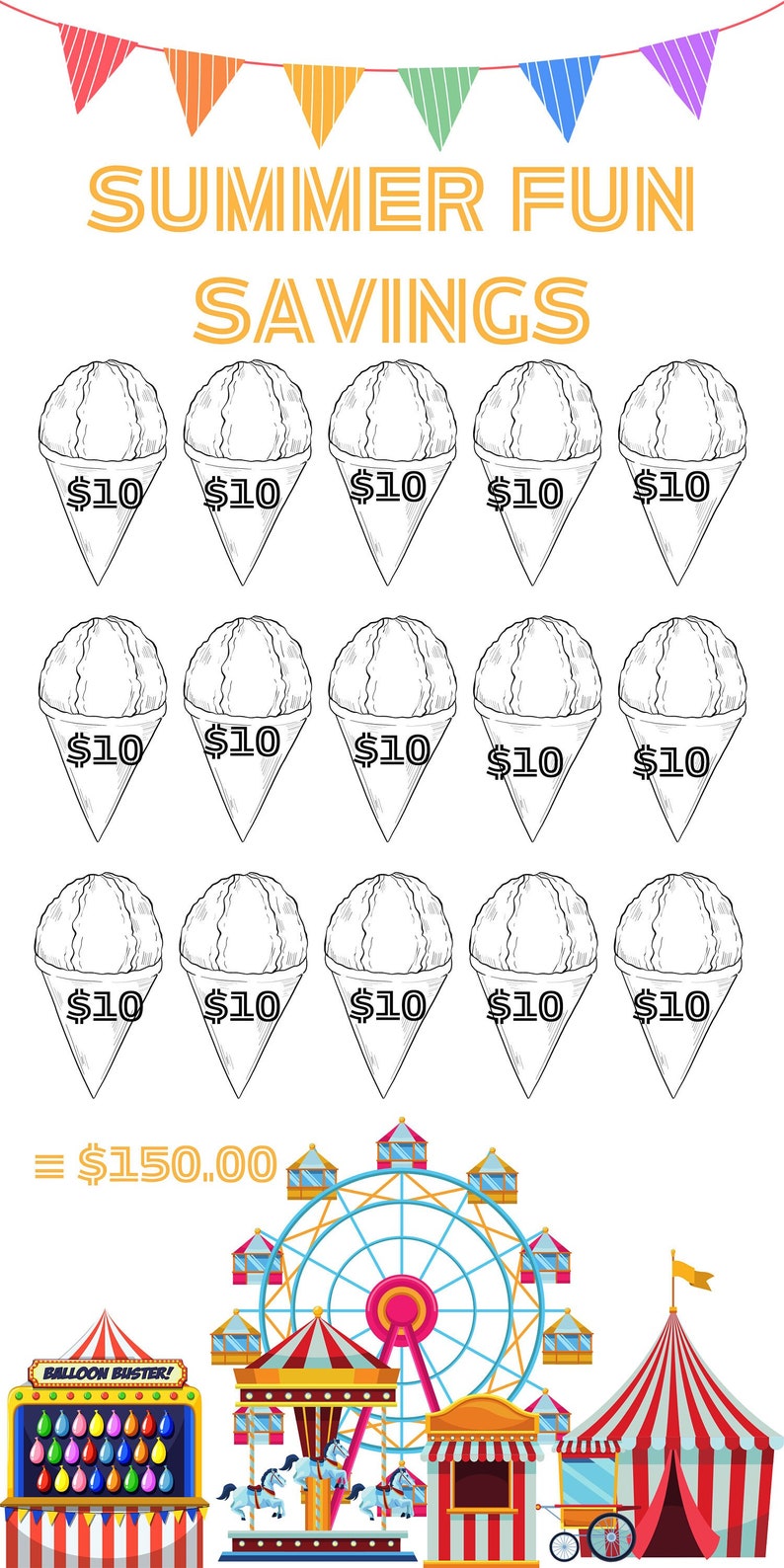 Summer Fun Savings Challenge Vacation savings Challenge savings Summer Fun Savings Challenge Vacation savings Challenge savings