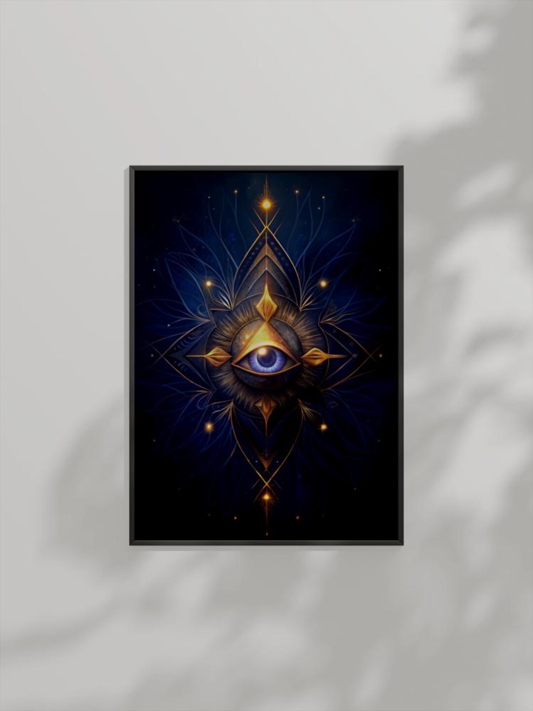 Mystical Third Eye Wall Art, Spiritual Mandala Printable, Visionary ...