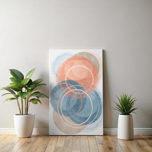 Abstract Circles Wall Art | Minimalist Printable Digital Art - Etsy