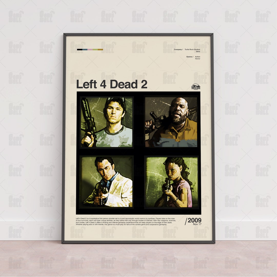 Left 4 Dead 2 Poster Gaming Room Poster Gaming Wall Poster - Etsy Australia