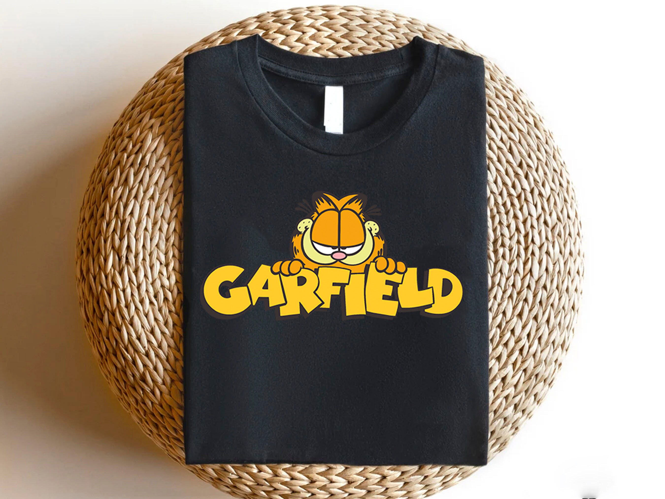Garfield Shirt Garfield Basic Logo Shirt Garfield Cartoon - Etsy