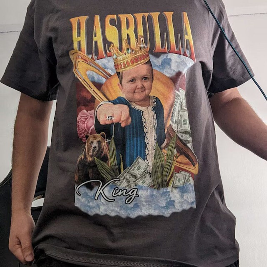 Retro King Hasbulla Shirt,king Hasbulla Tshirt,hasbulla Homage Shirt ...